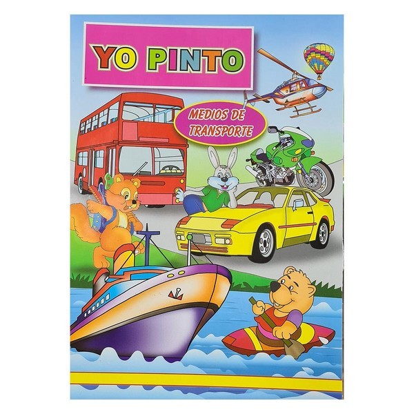 LIBRO PARA COLOREAR MEDIOS DE TRANSPORTE – Comercializadora Maby